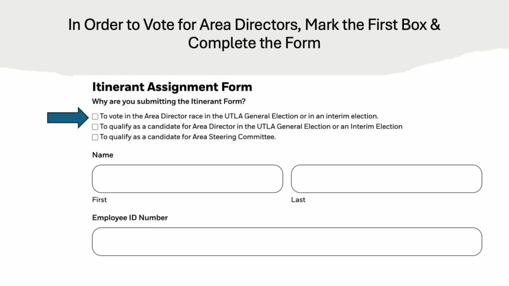 UTLA Elections – Orientation for Voters